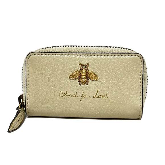 Gucci | Bags | Gucci Animalier Leather Key Case Ivory White | Poshmark